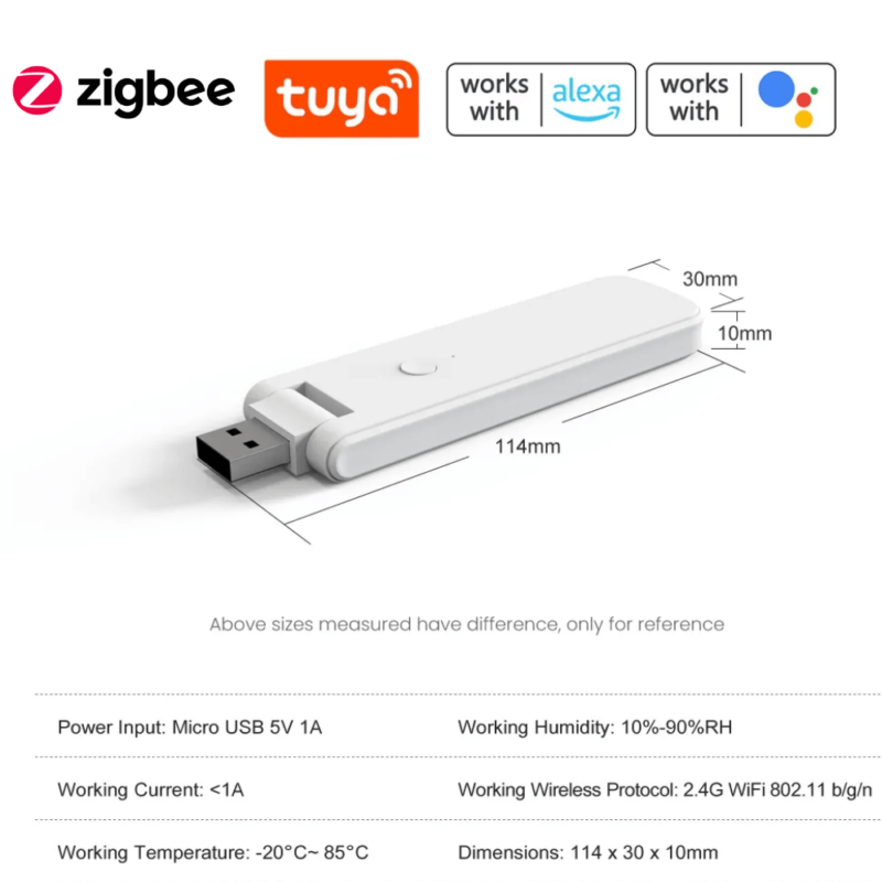 Tuya Uyumlu Usb Zigbee + Bluetooth Ağ Geçidi - Novato Elektronik | Tuya ...
