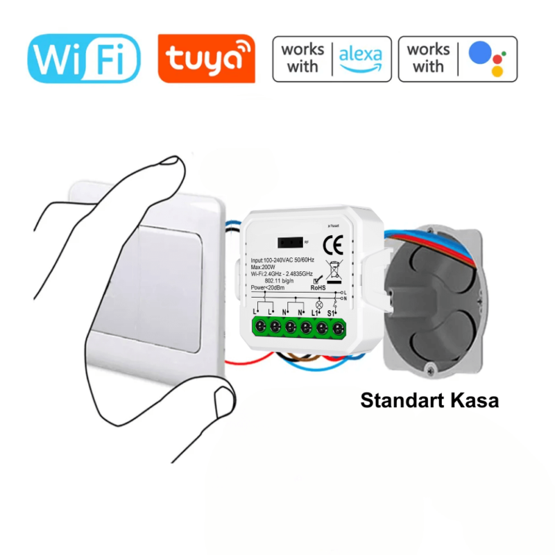 Tuya Mini Zigbee Dimmer - Novato Elektronik | Tuya Zigbee WiFi Akıllı ...